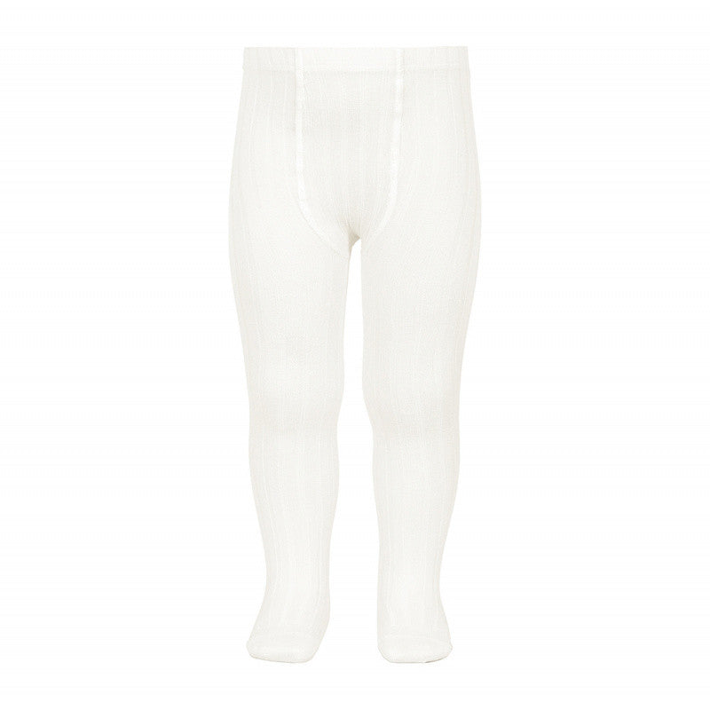 Condor Ribbed Tights - Cream 303 – otherkids
